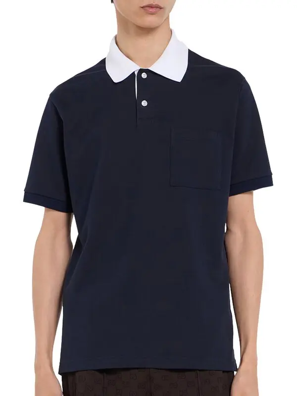 Gucci Stretch Cotton Piquet Polo