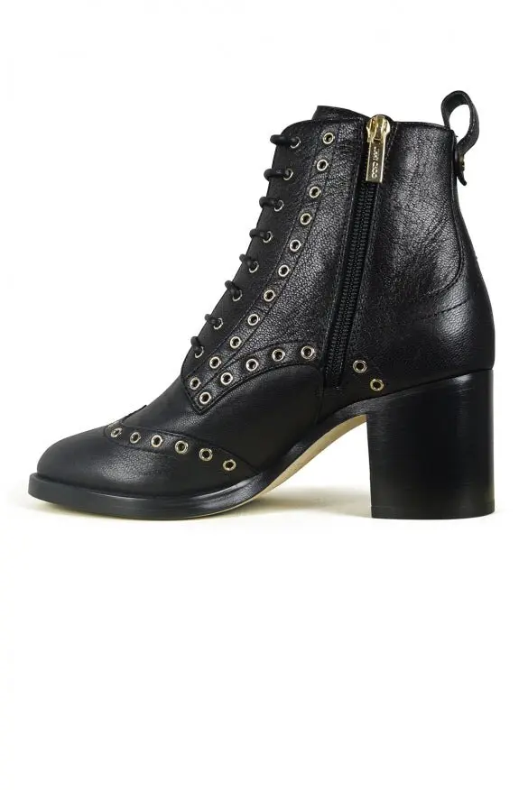 JIMMY CHOO Leather Ankle Boots
