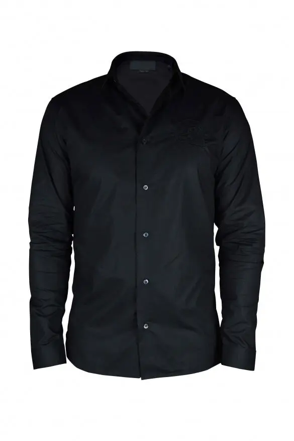 Philipp Plein Gold Cut Ls Skull Shirt