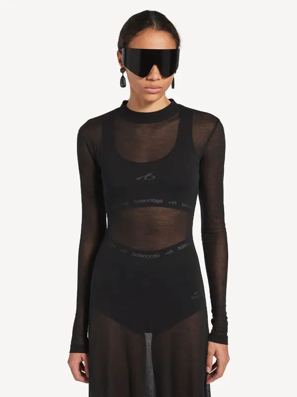 Balenciaga Techwear Bra Tank Top - Black