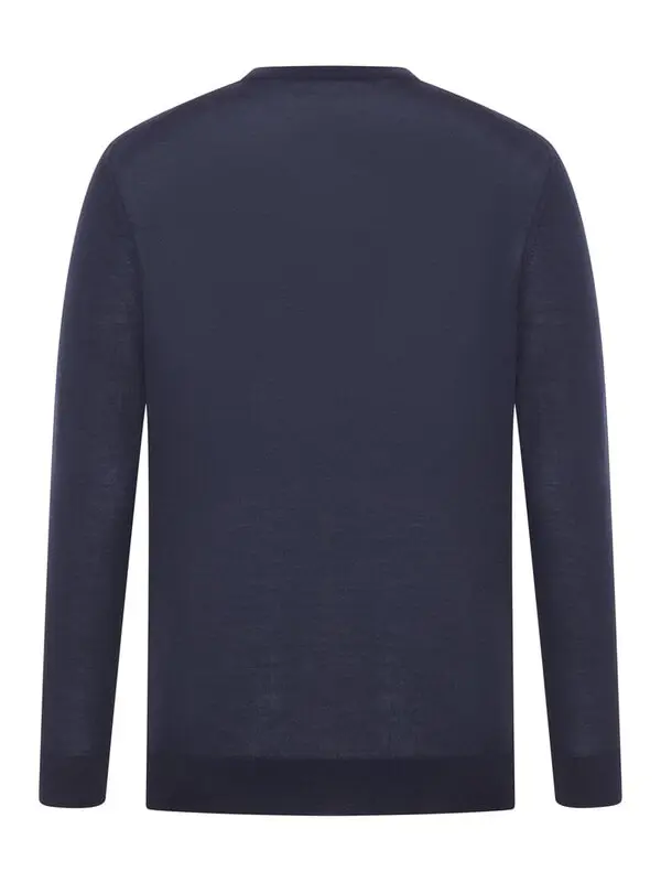 Kiton Crewneck Sweater In 14 Micron Wool
