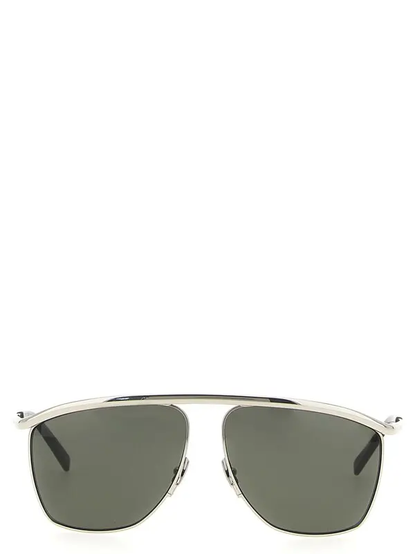 Saint Laurent Sl 820 Sng Aviator Sunglasses - Gray