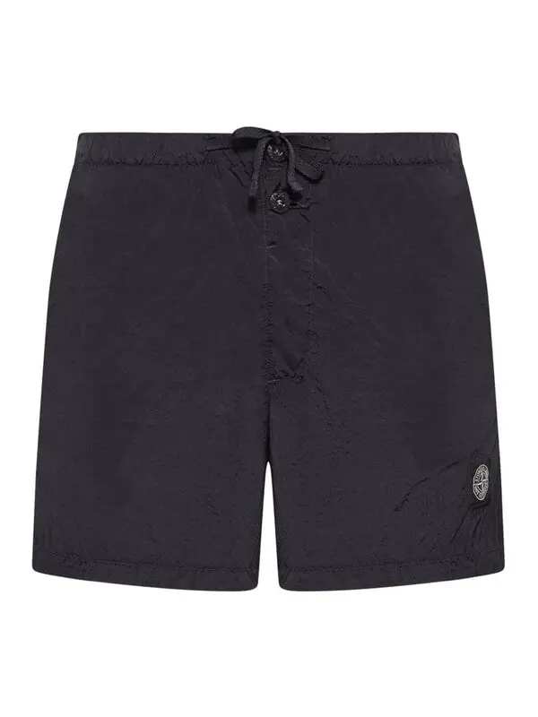 Stone Island Compass Logo Swimsuit - Black