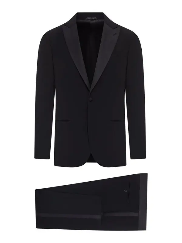 Giorgio Armani Classic Single-breasted Tuxedo With Satin Lapel