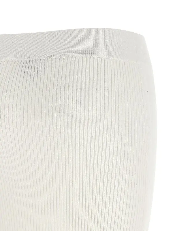 GANNI Cotton Crochet Skirt - White