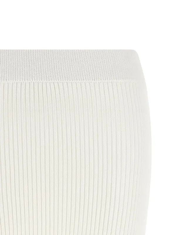 GANNI Cotton Crochet Skirt - White