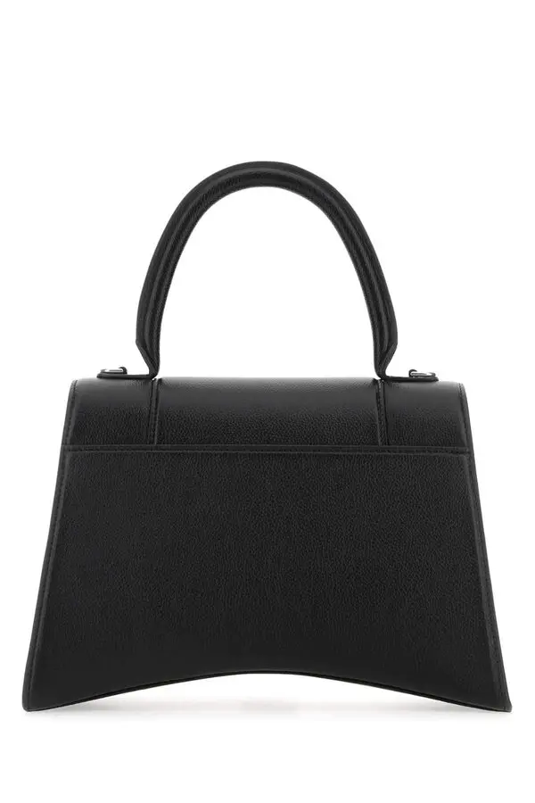 Balenciaga Leather Hourglass Handbag - Black