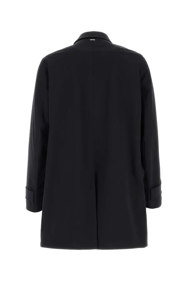 Herno Navy Polyester Raincoat