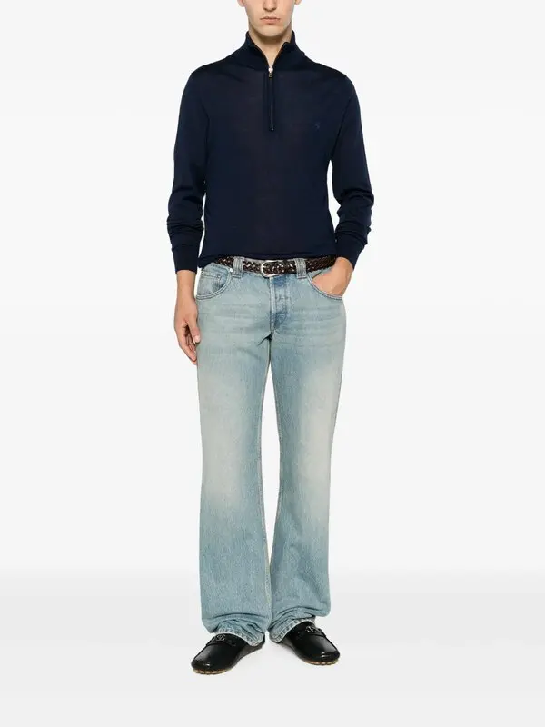 Etro Fuji Knitted Quarter Zip Jumper
