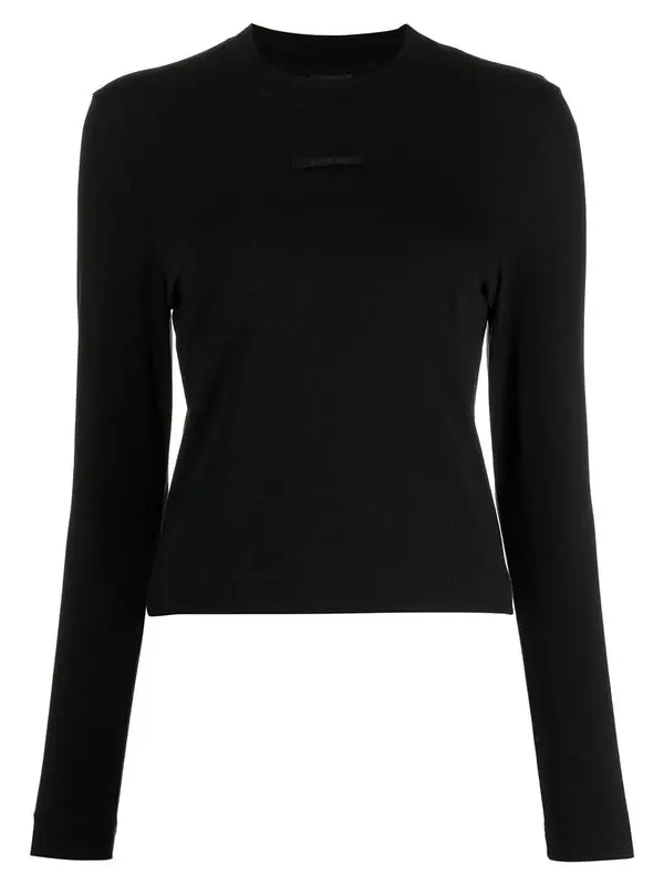 Jacquemus Long Sleeve T-shirt - Black