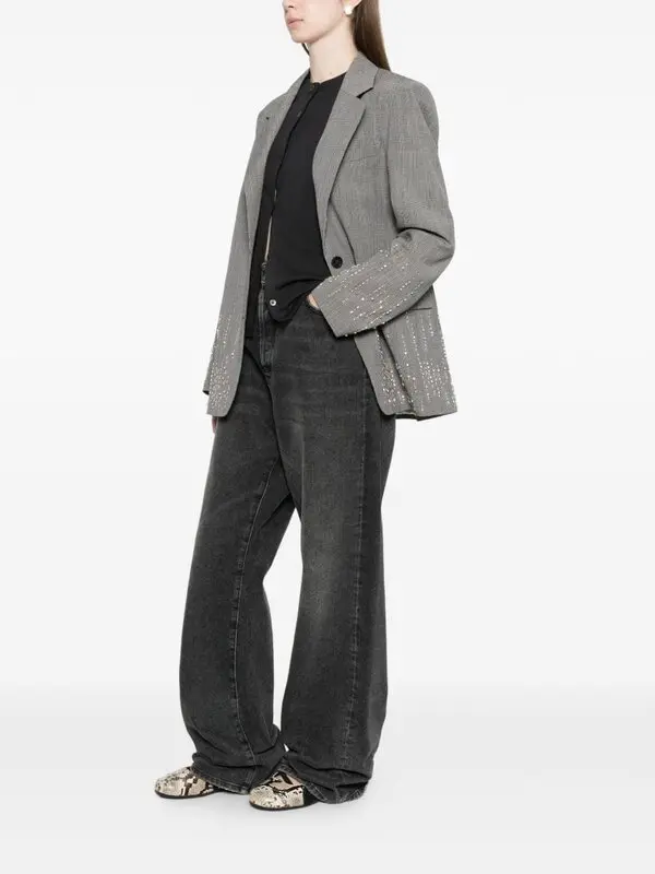 GOLDEN GOOSE Wool Single-breasted Jacket - Multicolor