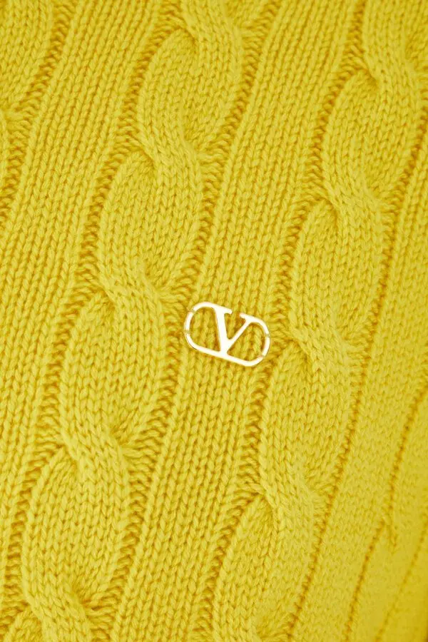 Valentino Garavani Cable Knit Pullover Sweater