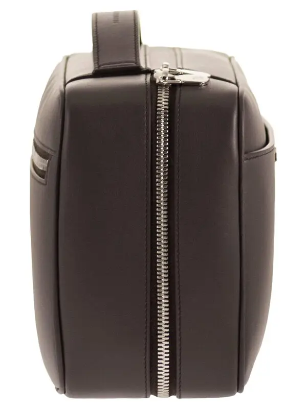 Brunello Cucinelli Smooth Leather Beauty Case With Logo