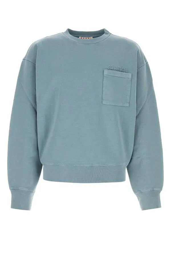 Marni Powder Light- Cotton Sweatshirt