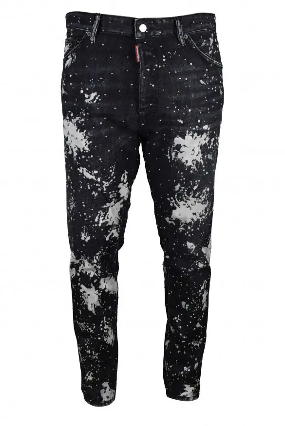 Dsquared2 Relax Long Crotch Jean - Black