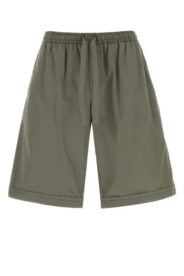 Dolce & Gabbana Olive Poplin Bermuda Shorts - Green