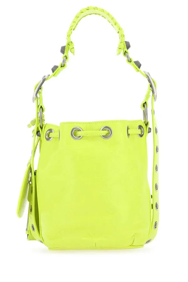 Balenciaga Le Cagole Xs Bucket Bag - Yellow