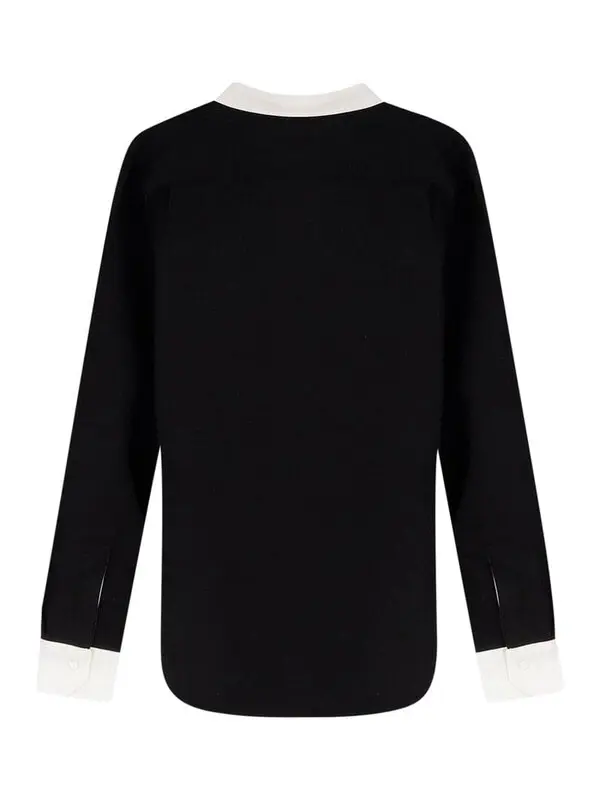 Celine Double-layer T-shirt In Thin Cotton Jersey