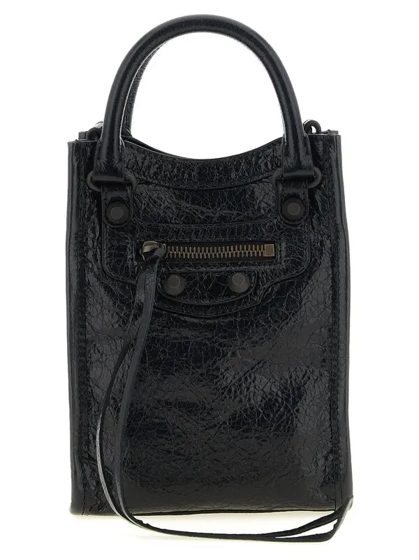 Balenciaga Le City Tote Phone Holder - Black