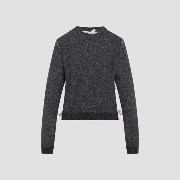 Moschino Bow Sweater - Gray