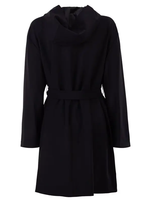 Herno Reversible Hooded Stretch Wool And Nylon Coat
