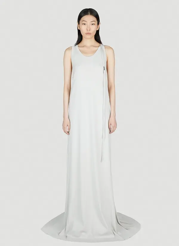 ANN DEMEULEMEESTER X-long Flared Dress - Gray