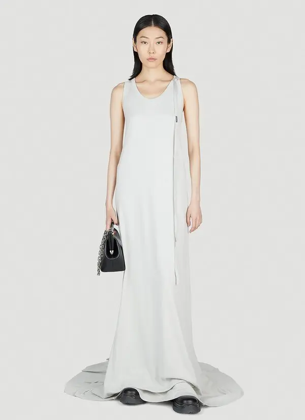ANN DEMEULEMEESTER X-long Flared Dress - Gray