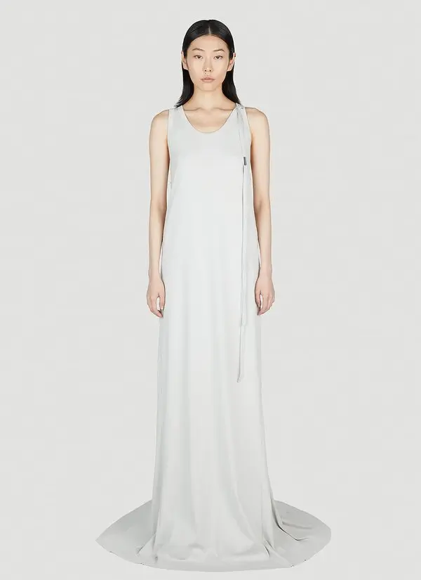 ANN DEMEULEMEESTER X-long Flared Dress - Gray
