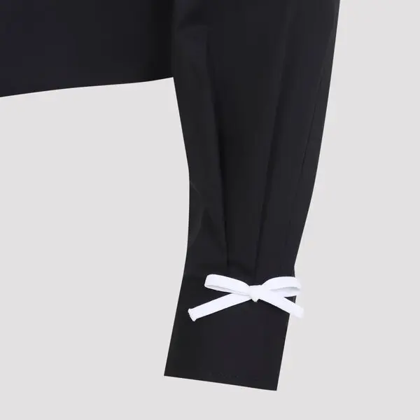 Moschino Cotton Poplin Bow Jacket