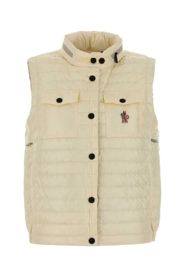 Moncler Cream Nylon Gumiane Down Jacket - Yellow