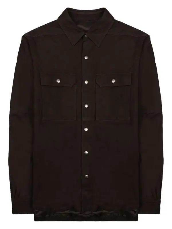 Rick Owens Lamb Leather Shirt - Pink