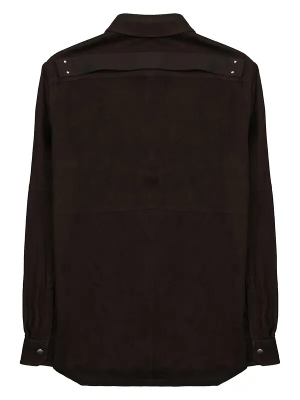 Rick Owens Lamb Leather Shirt - Pink