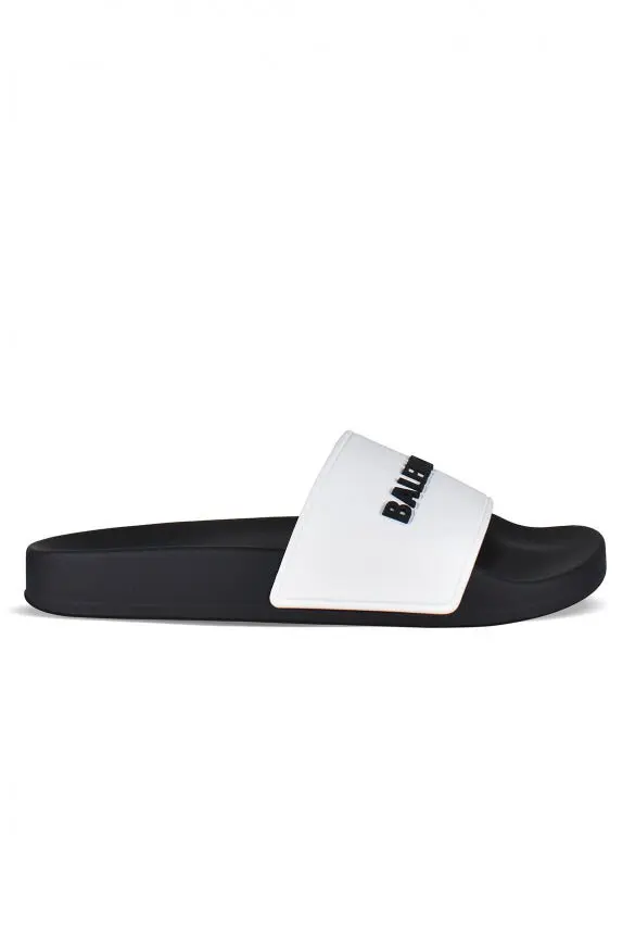 Balenciaga Rubber Slides - White