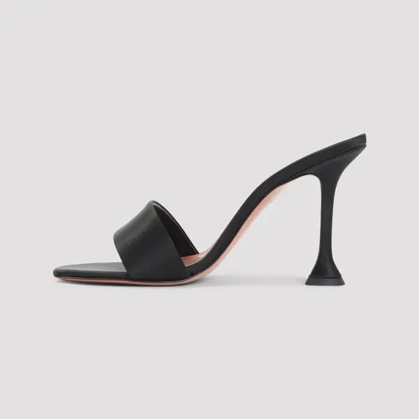 Amina Muaddi Andreea Slipper - Black