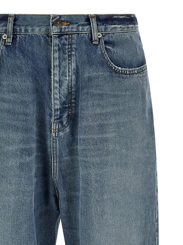 Balenciaga Distressed Baggy Denim Jeans