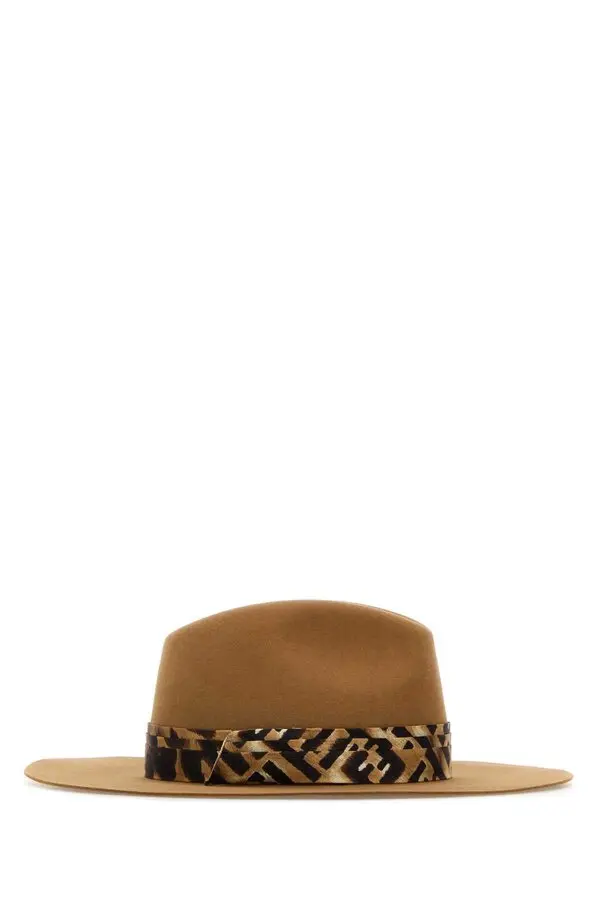 Fendi Camel Felt Hat
