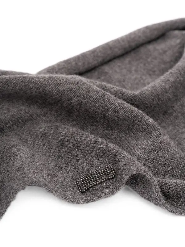 Brunello Cucinelli Cashmere Foulard - Gray