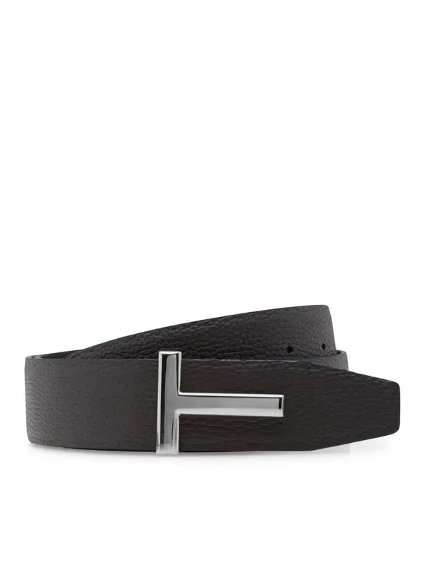 TOM FORD Hammered Leather Belt - Multicolor