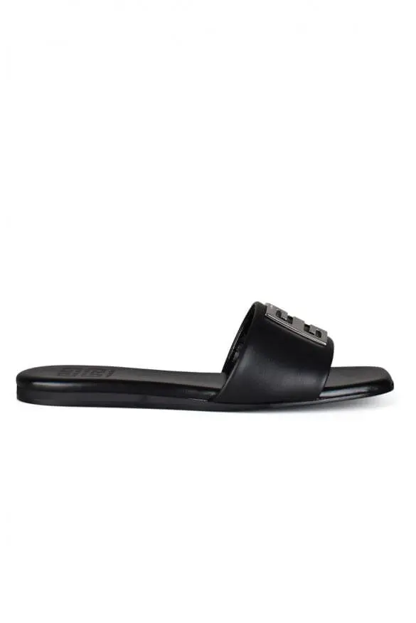 Givenchy 4g Leather Flat Sandals