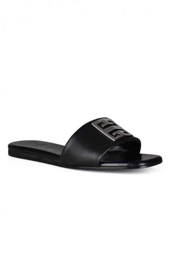 Givenchy 4g Leather Flat Sandals