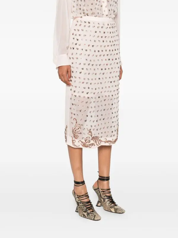 Dries Van Noten Sokna Embroidered Skirt - Multicolor