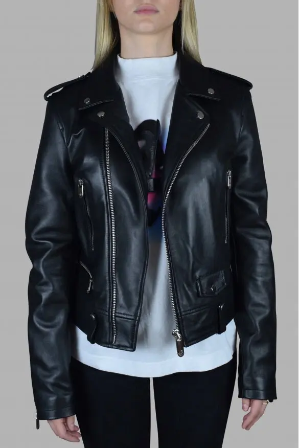 Philipp Plein Leather Perfecto Jacket