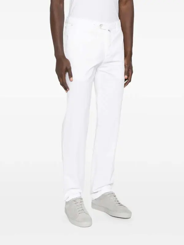 Kiton Buttoned Trousers - White