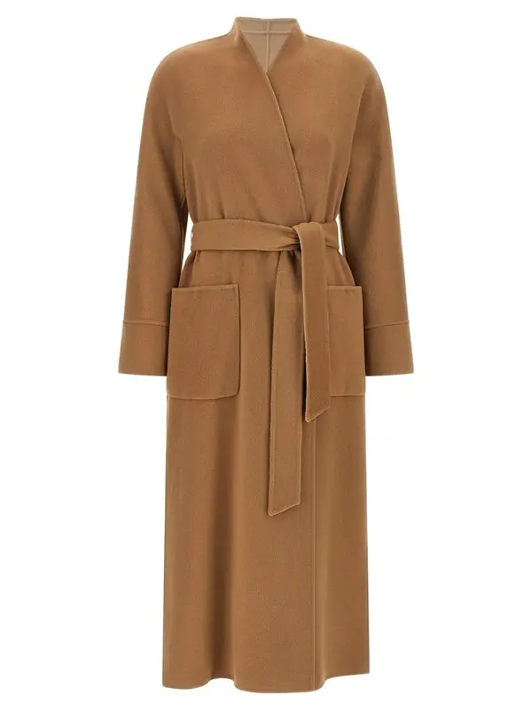 Max Mara Nodo Reversible Coat - Cream