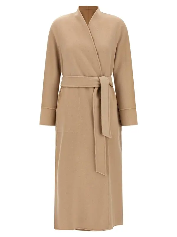 Max Mara Nodo Reversible Coat - Cream