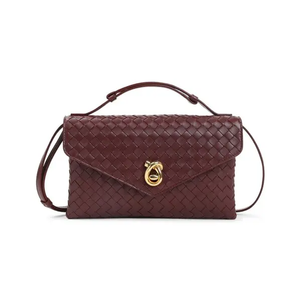 Bottega Veneta Knot Lock Shoulder Bag - Red