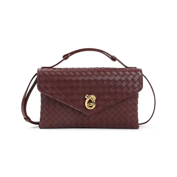 Bottega Veneta Knot Lock Shoulder Bag - Red