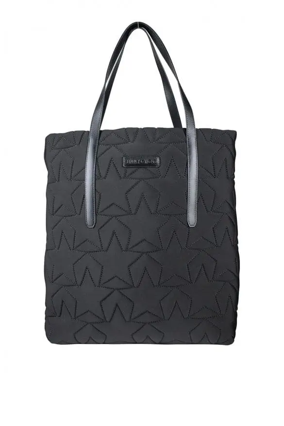 JIMMY CHOO Neoprene Tote Bag - Black