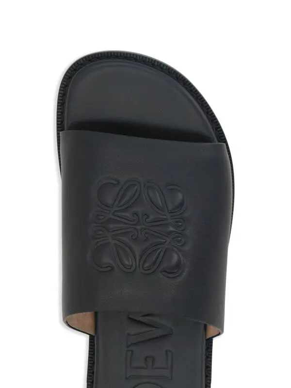 Loewe Flex Anagram Leather Slides