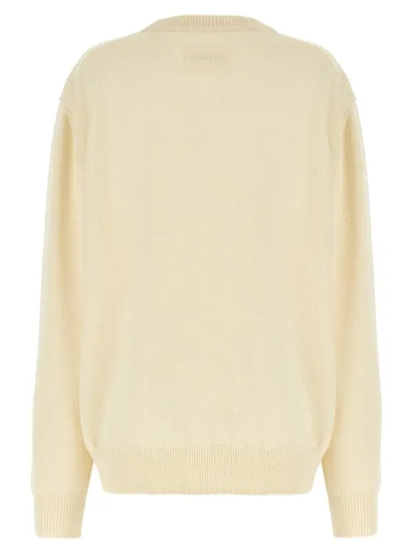 JIL SANDER Wool Sweater - White